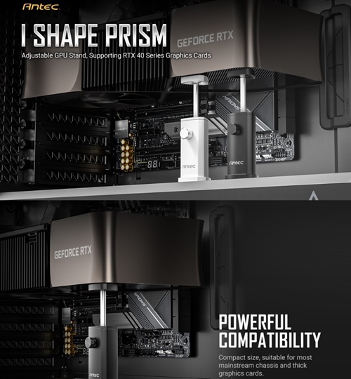 ANT CAA GPU-HOLDER-I-SHAPE-PRISM-BLACK - Antec