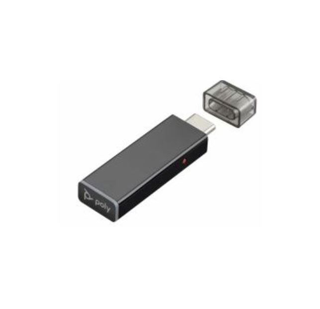 Plantronics/Poly Spare, D200 USB-C Adapter, DECT version, connects PC ...