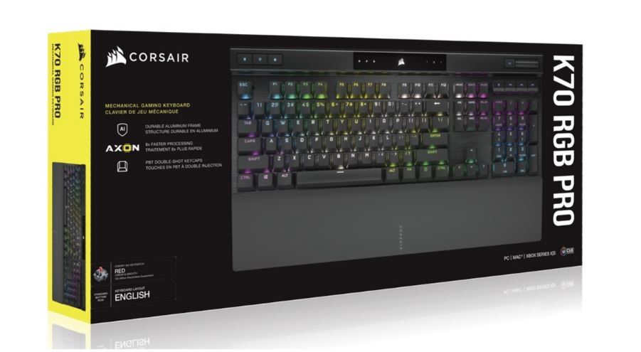 CORSAIR K70 RGB PRO OPX Optical-Mechanical Gaming Keyboard Backlit RGB LED CORSAIR OPX Black ...