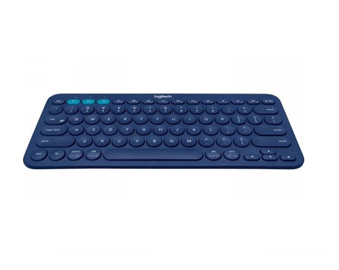 Logitech K380 Multi-Device Bluetooth Keyboard Blue Take-to-type Easy ...