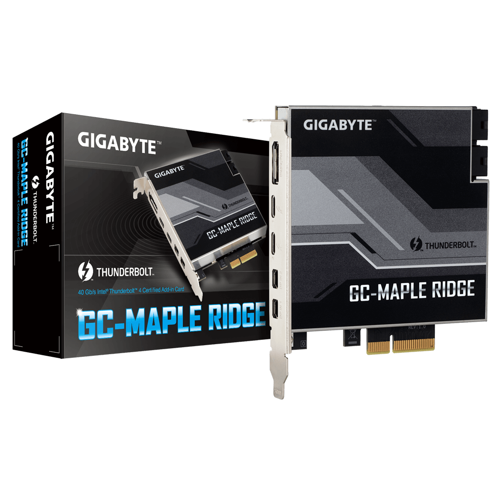 Gigabyte Maple Ridge Thunderbolt 4 Certified Add-in Card, Dual ...