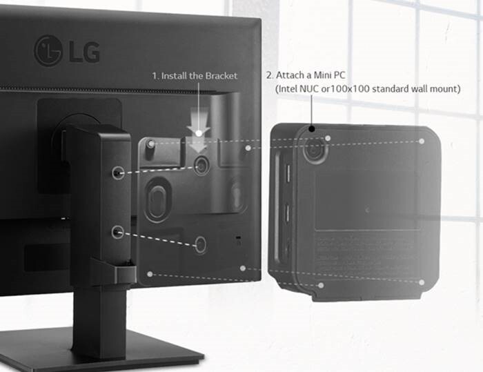 LG VESA Mount Bracket - VESA 75x75mm or 100x100mm Intel NUC / Brix ...