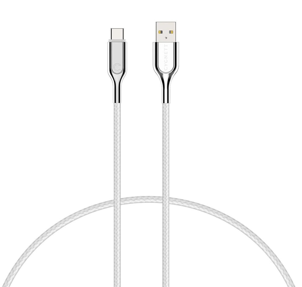 [LS] Cygnett Armoured USB-C to USB-A (2.0) Cable (10cm) - White ...