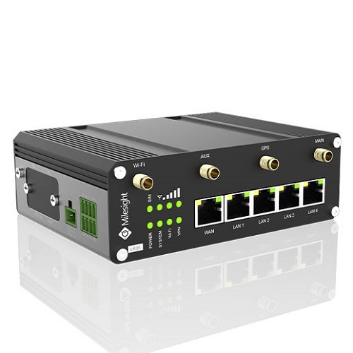Milesight 4G Failover Router, Dual Sim, 5x PoE Ports, Wi-Fi, GPS, RS232 ...