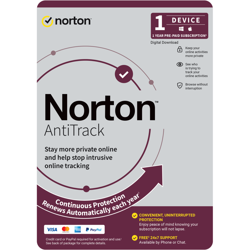 Norton Anti-Track AU 1 User 1 Device