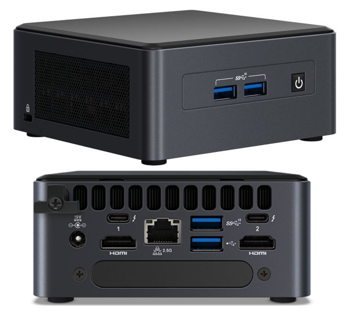 Intel NUC i7-1165G7 vPro 4.8 GHz 2xDDR4 SODIMM M.2 & 2.5' SSD ...